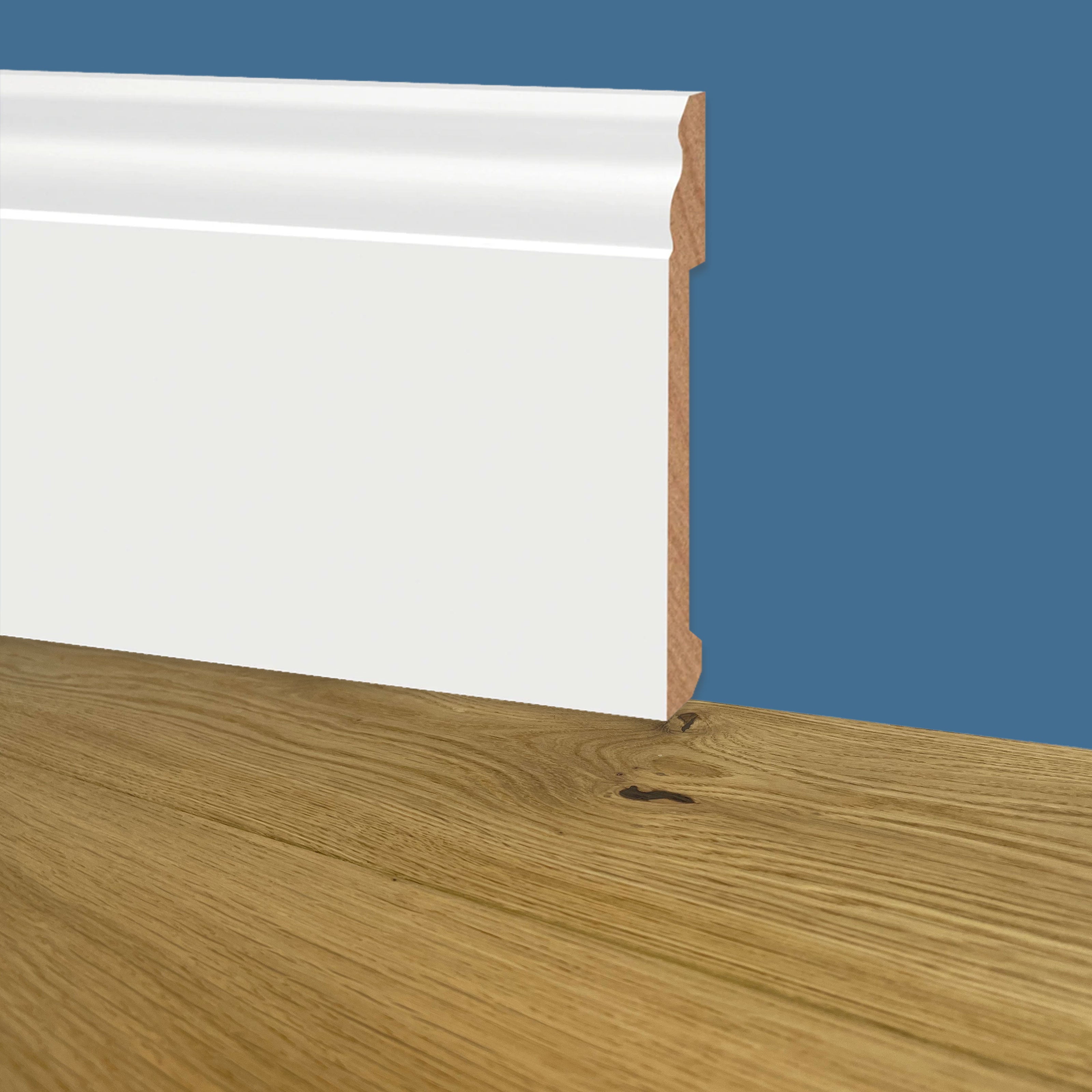 Plinthe DUCALE GIANT en EqualWood HI-TEC POLYMERS 200x14x2000mm - BLANC ...