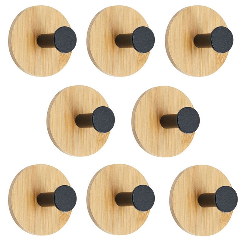 Paquete de 8 ganchos de pared con pegamento resistente, ganchos para ...