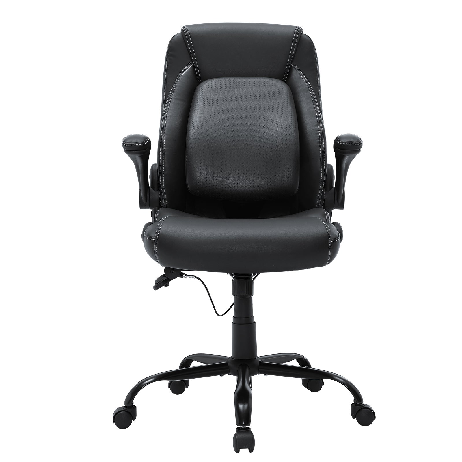 Chaise de Bureau Exécutive SucceBuy avec Dossier Haut, Cuir PU Noir ...