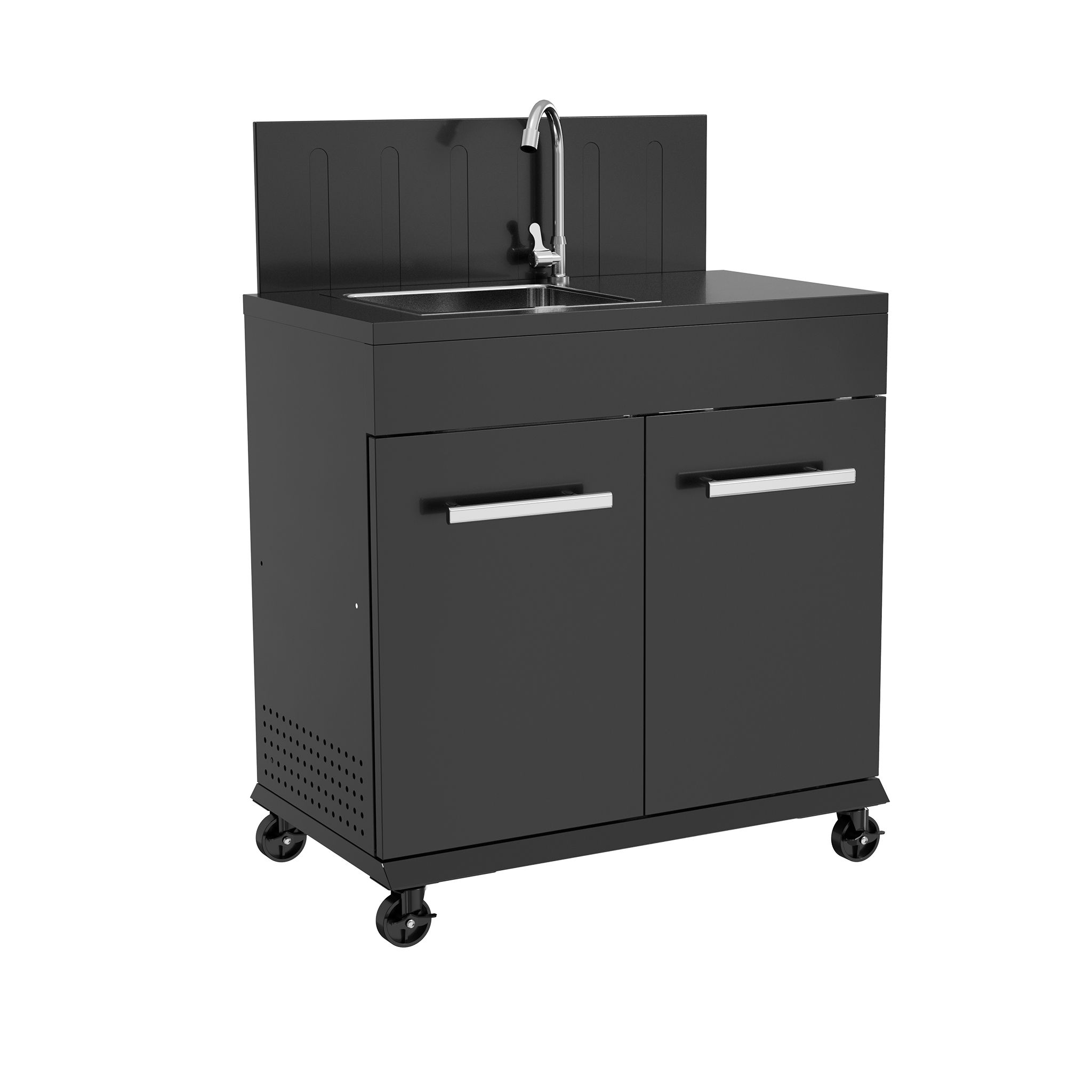 Milani Home - modulo cucina outdoor con lavello, metallo, lavello ...