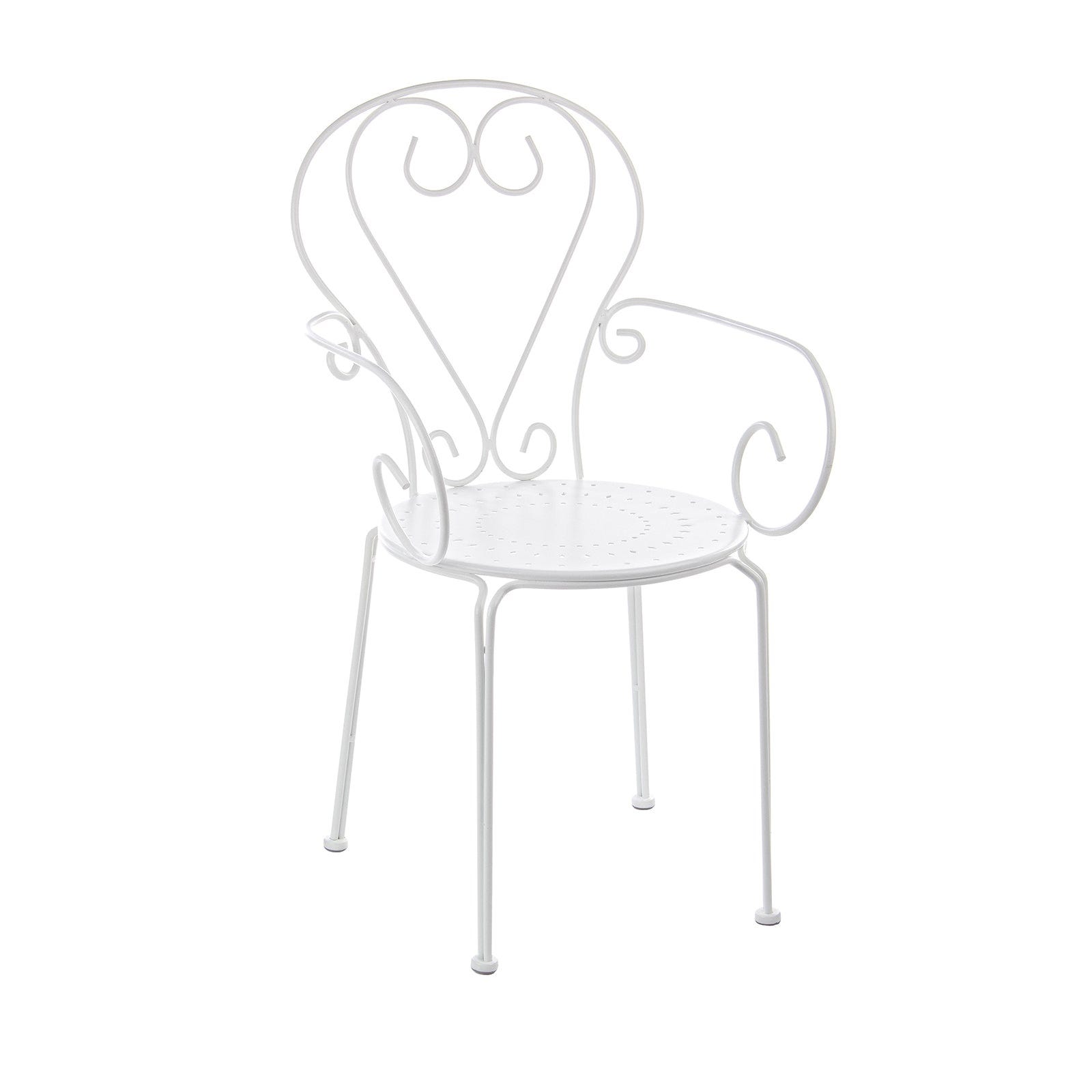 Chaise Avec Accoudoirs ModÈle Etienne White Bizzotto Leroy Merlin