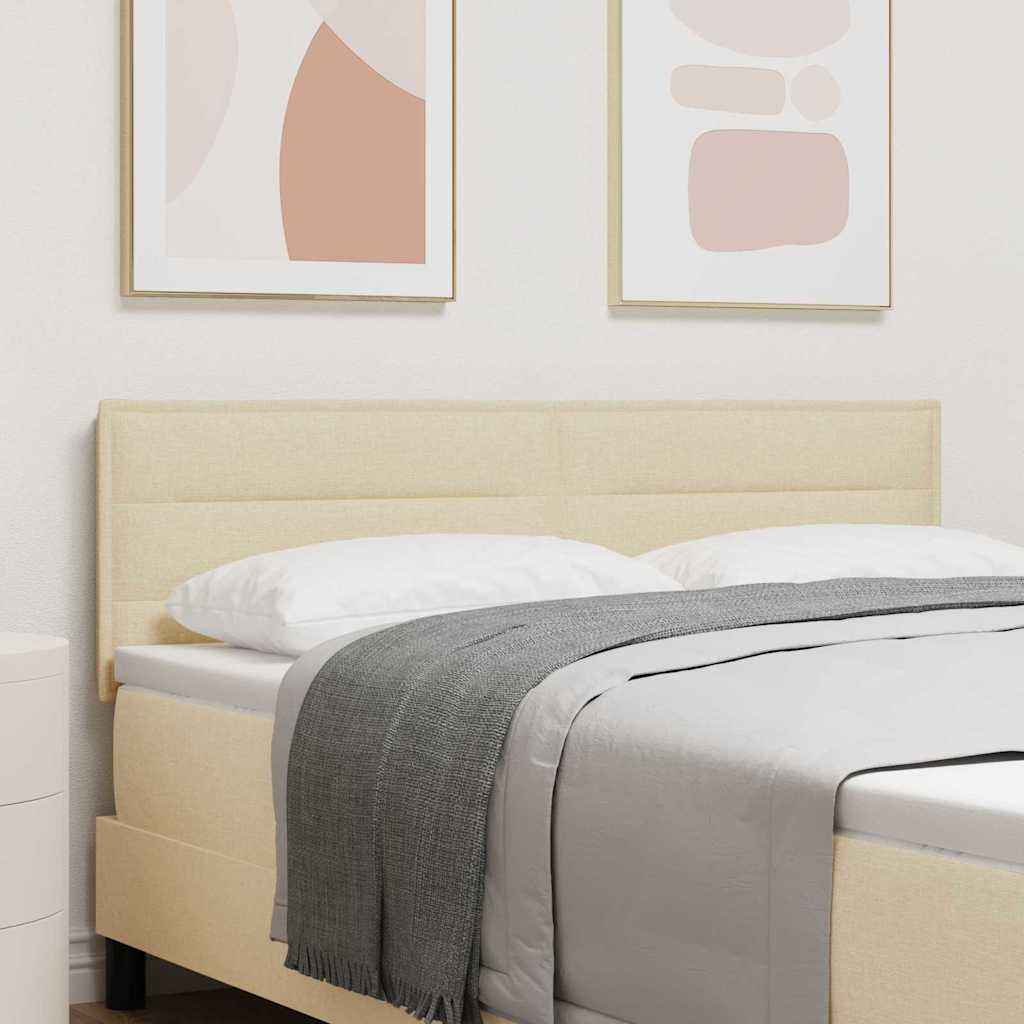 Cabecero LED con tira de luces LED Crema 160 cm Poliéster | Leroy Merlin