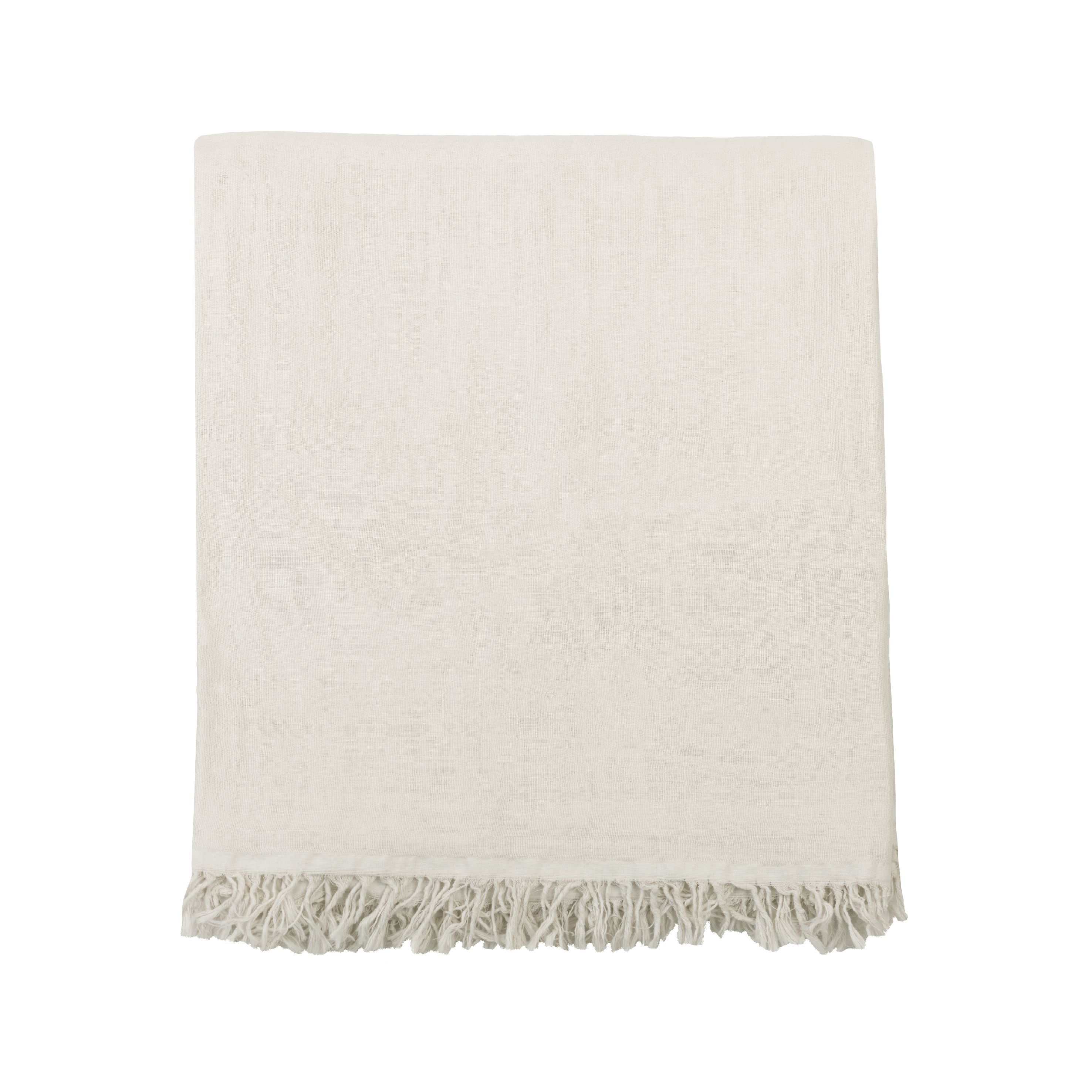 Plaid Ninon INSPIRE coton Beige Trench 130x170 cm | Leroy Merlin