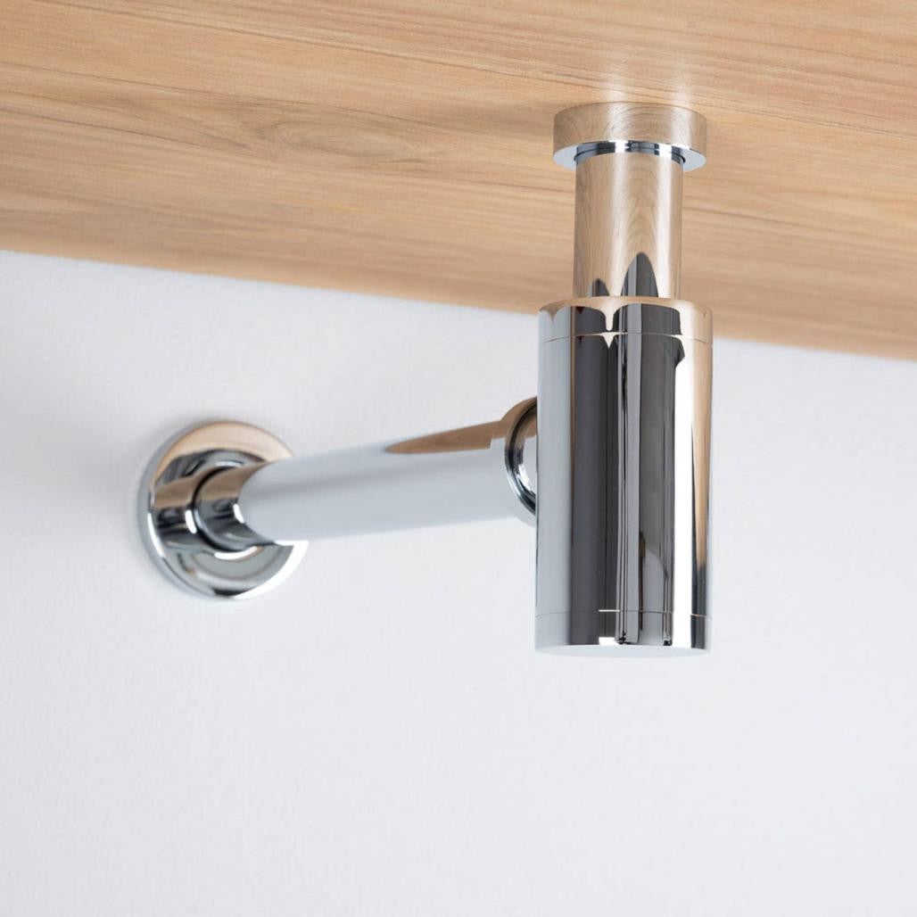 Siphon cylindrique chromé | Leroy Merlin