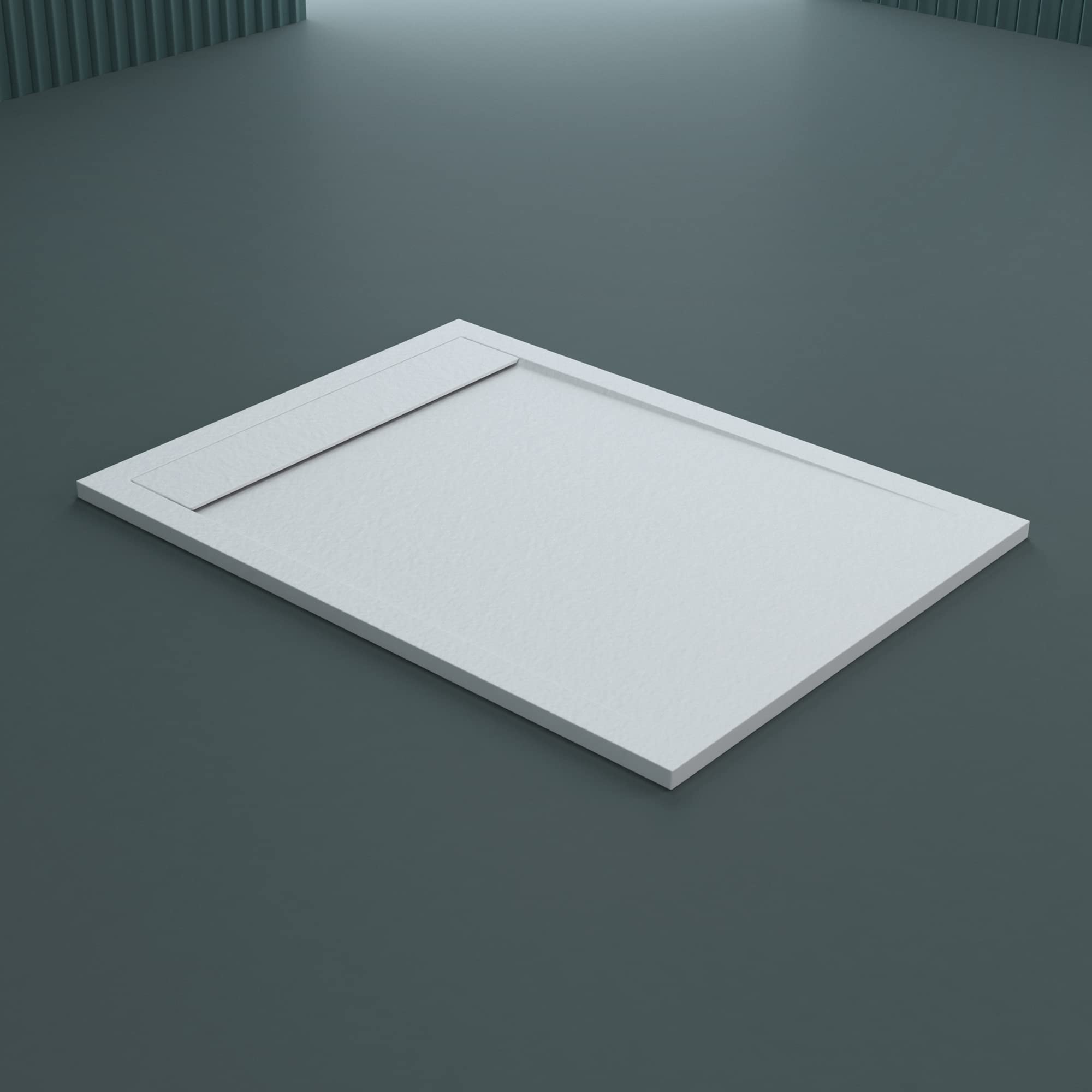 Doporro Receveur de Douche 80x140 Bac à Douche Ultra Plat en Fonte ...