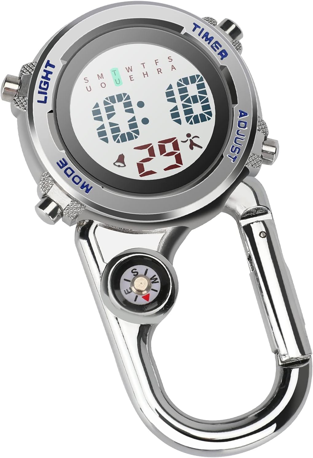 Montre à quartz numérique à clipser - Multifonctionnelle - Cadran ...