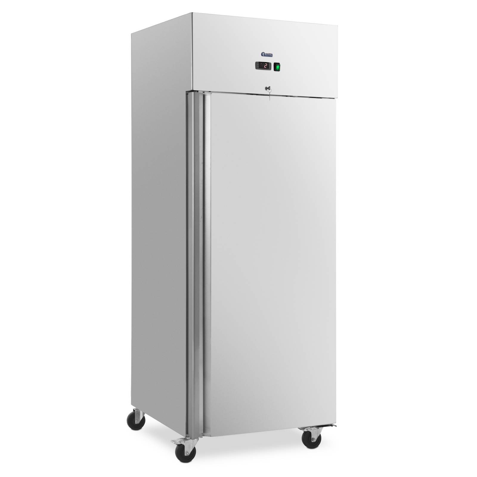 Réfrigérateur professionnel - 485 l - inox - 1 Porte - 4 Roulettes ...