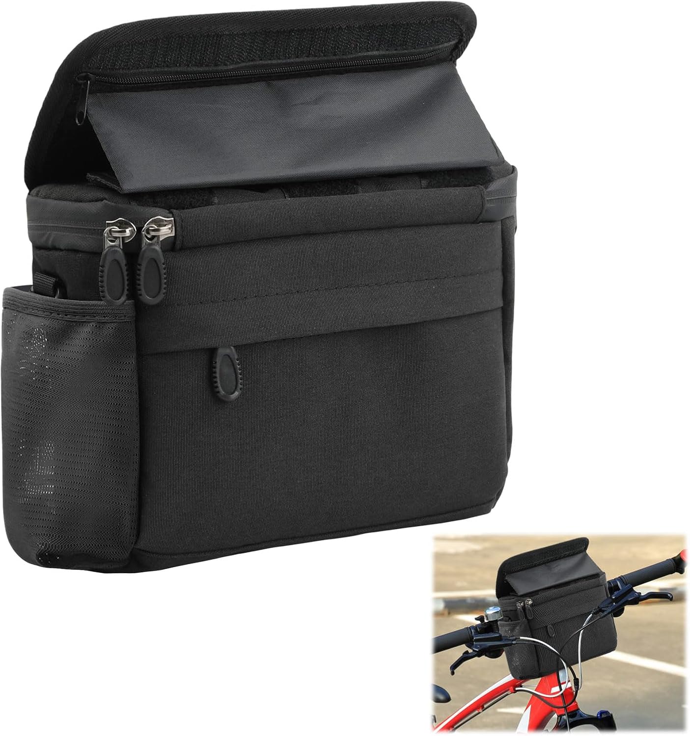 Borsa da manubrio per bici da 3 litri, borse da manubrio con touch ...