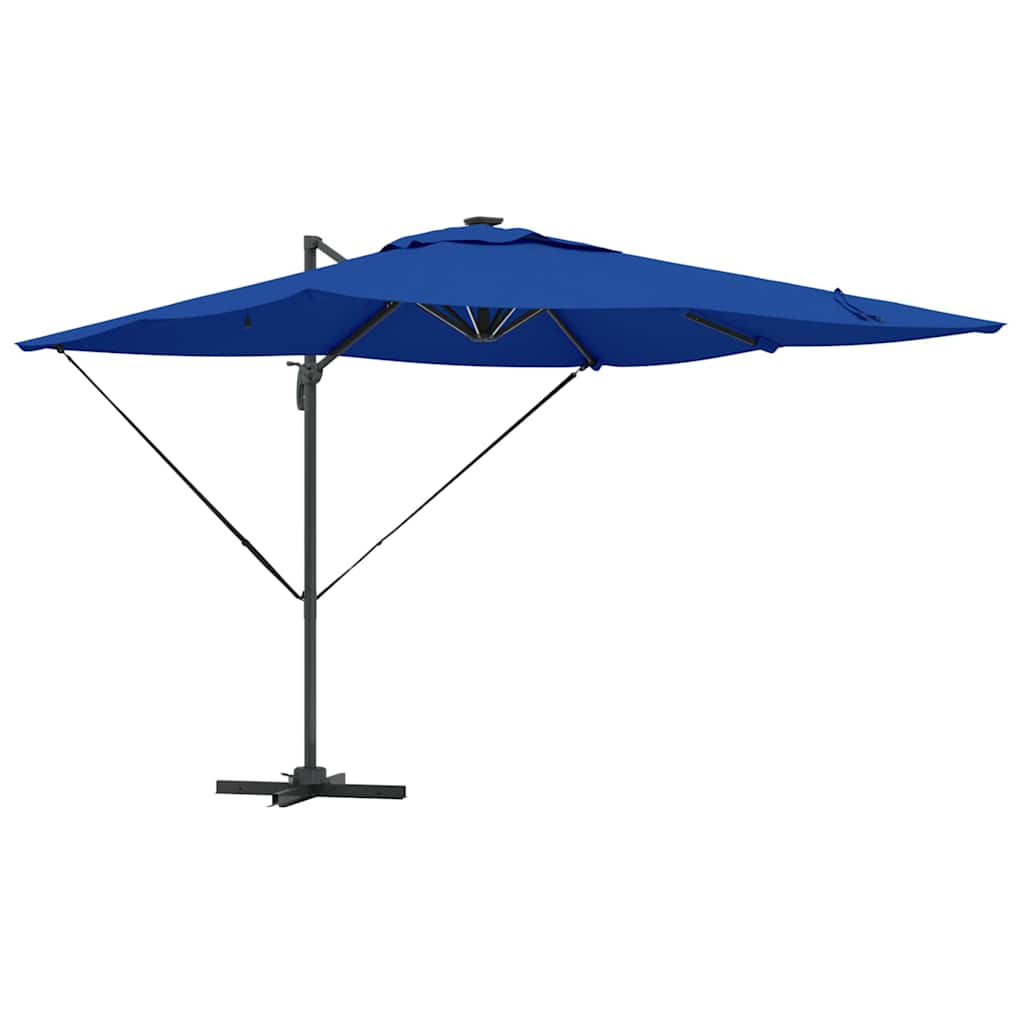 Sombrilla Azul celeste 286 x 285 x 270 cm Aluminio | Leroy Merlin