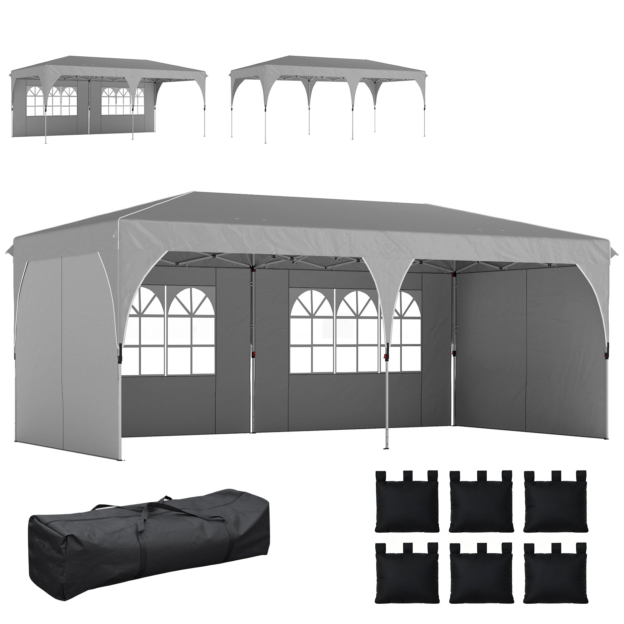 Tonnelle pliante tissu Oxford Outsunny | Leroy Merlin