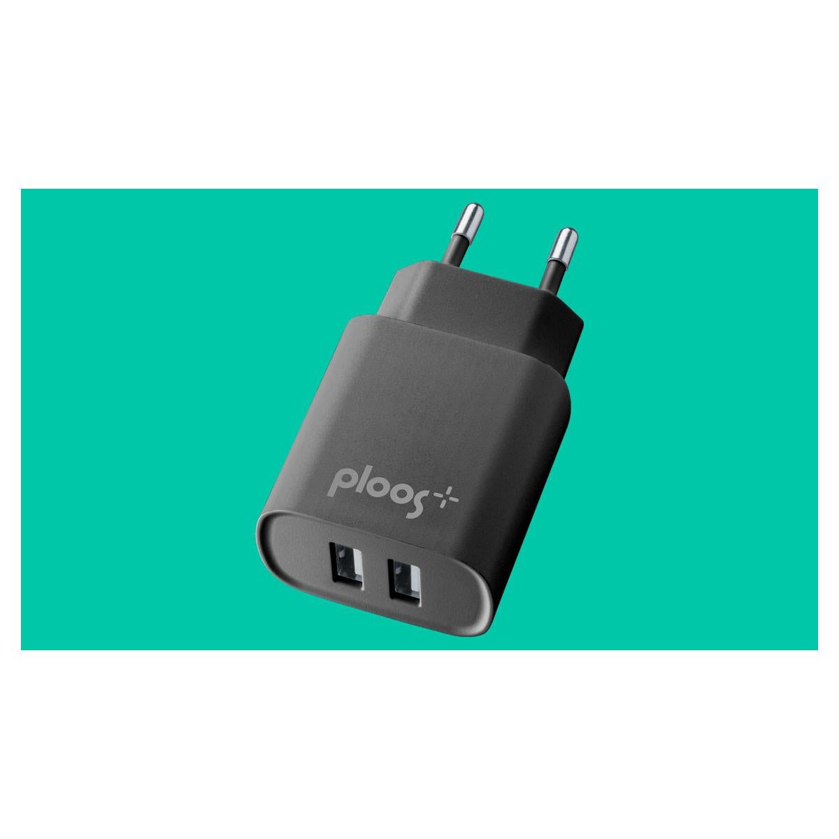 PLOOS - DUAL USB ADAPTER 2A - Universal | Leroy Merlin