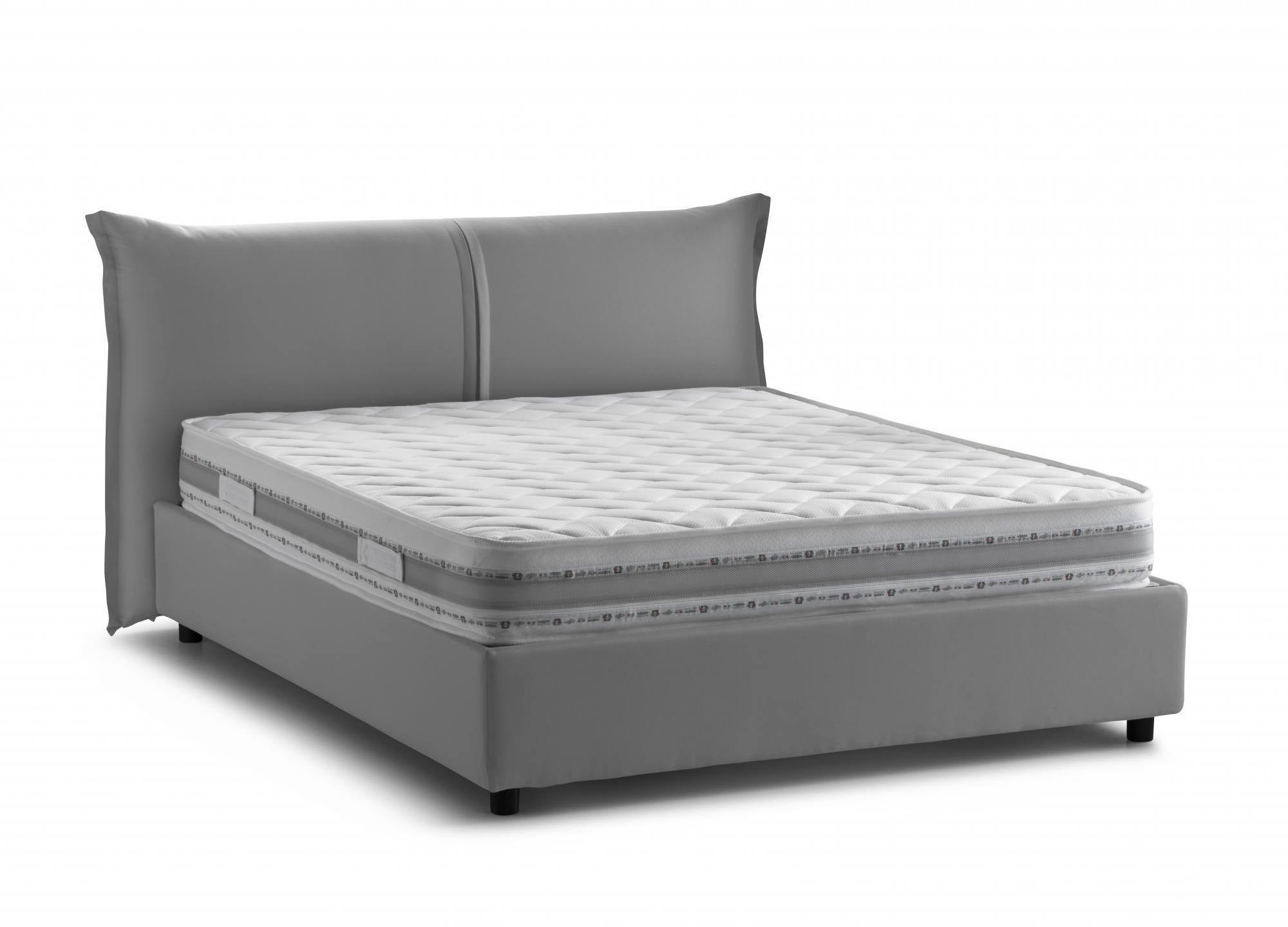 Lit double Akio, 100% Made in Italy, Ouverture frontale, avec matelas ...