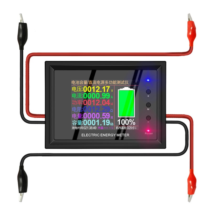 Multímetro digital, medidor de energía eléctrica con pantalla a color ...