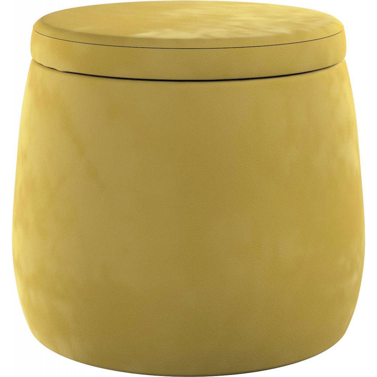 Pouf rangement en velours 40 x 40 x 40 cm Olive Verte | Leroy Merlin