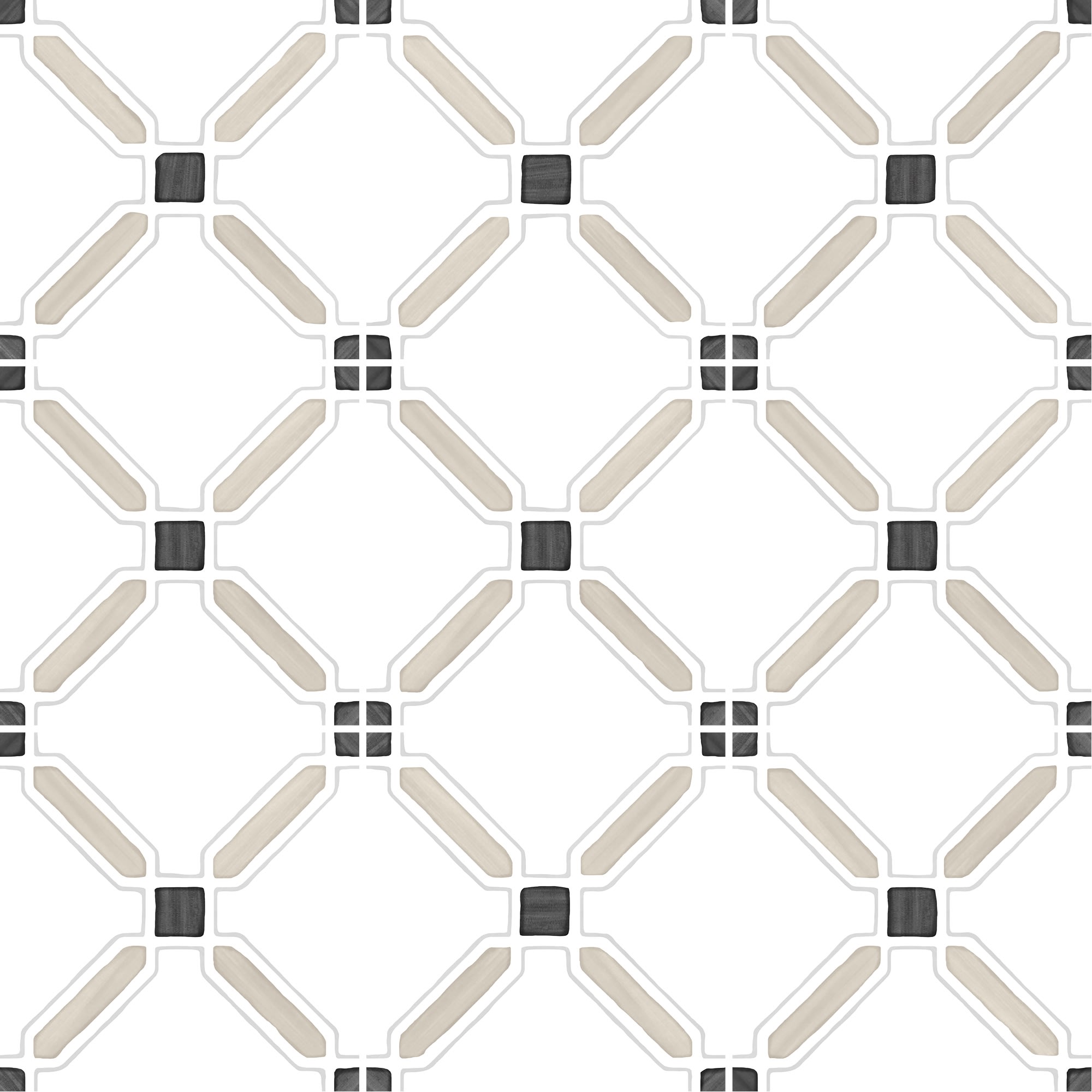 Carrelage effet Carreau ciment Floreva Beige 12,3x12,3x0,87 cm Tanerio ...
