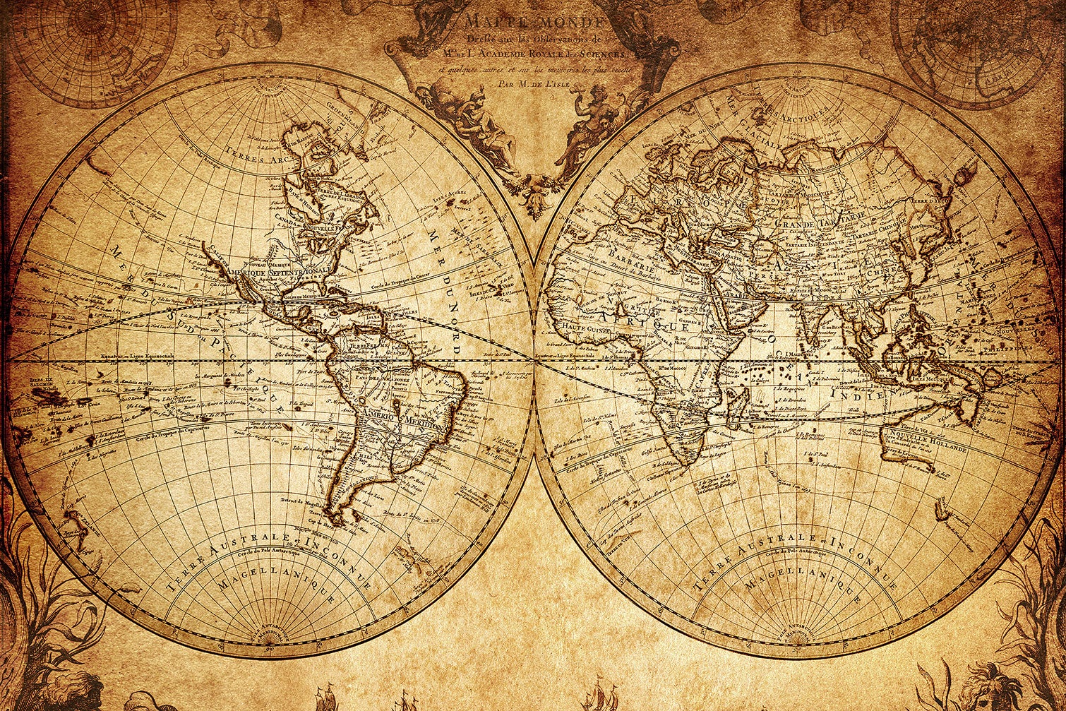 Tableau mappemonde ancienne | Leroy Merlin