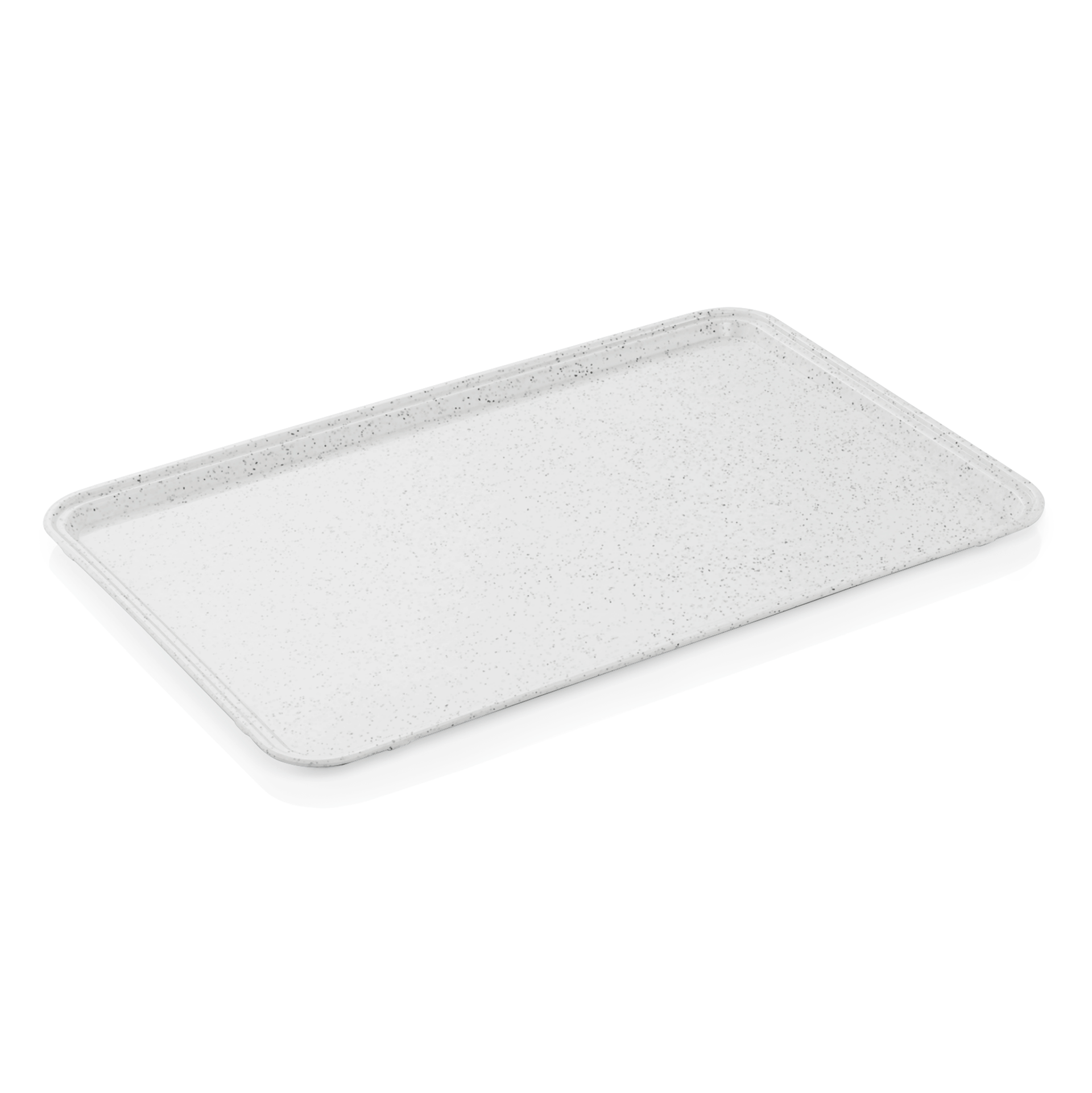 Plateau en Polyester gris clair avec petits points L 530 mm l 370 mm ...