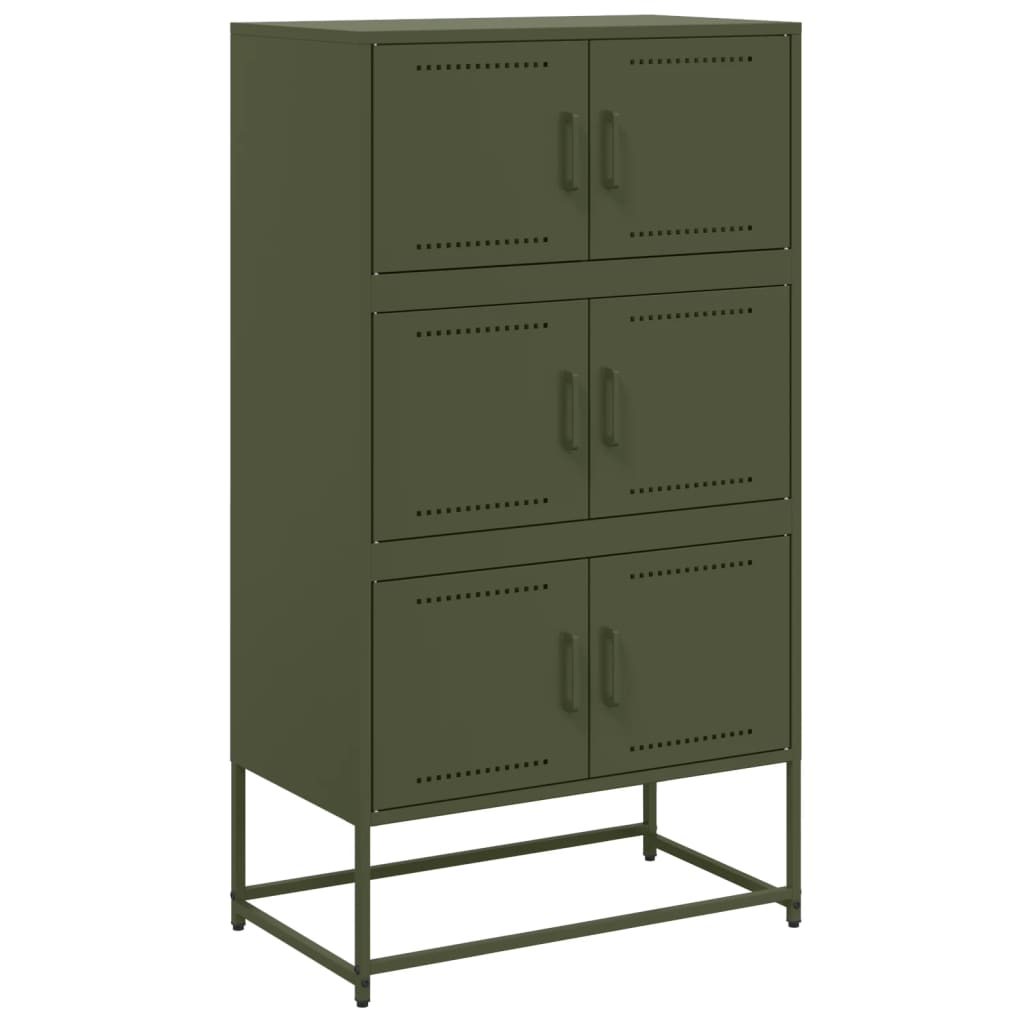Buffet | Meuble de Rangement | Bahut vert olive 68,5x38,5x123,5 cm ...