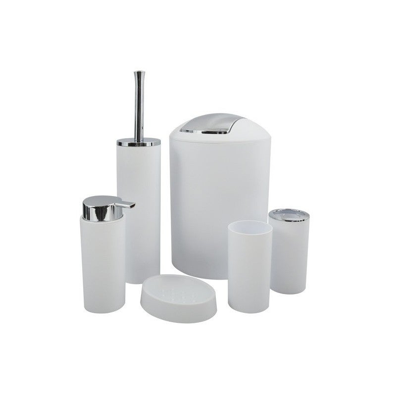 Set de 6 accesorios PP HANNAH Blanco MSV | Leroy Merlin