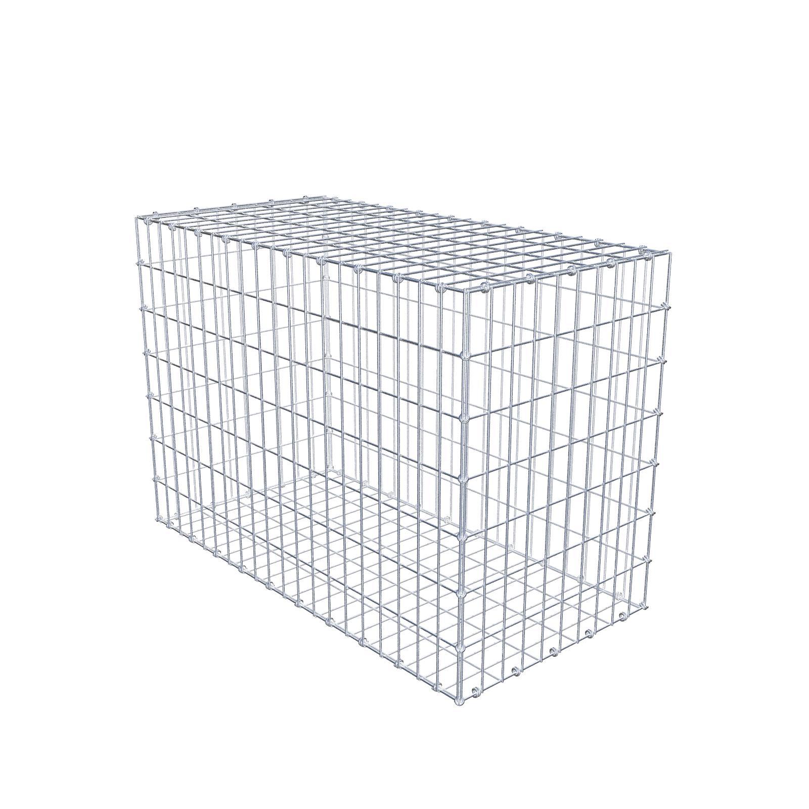 Gabion 100 cm x 70 cm x 50 cm (dł. x wys. x gł.), rozmiar oczek 5 x 10 ...