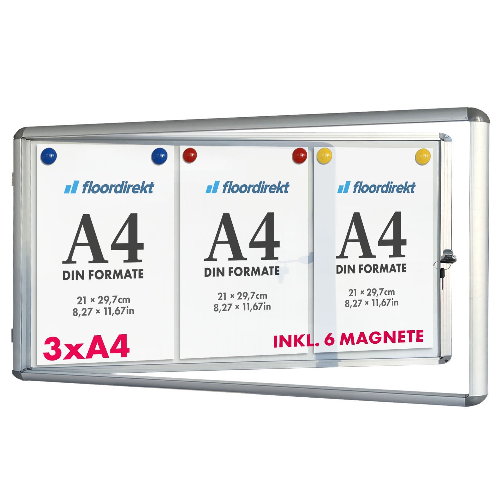 KARAT >Panel expositor premium 37 x 70 cm 3 x A4 Con 6 imanes | Leroy ...