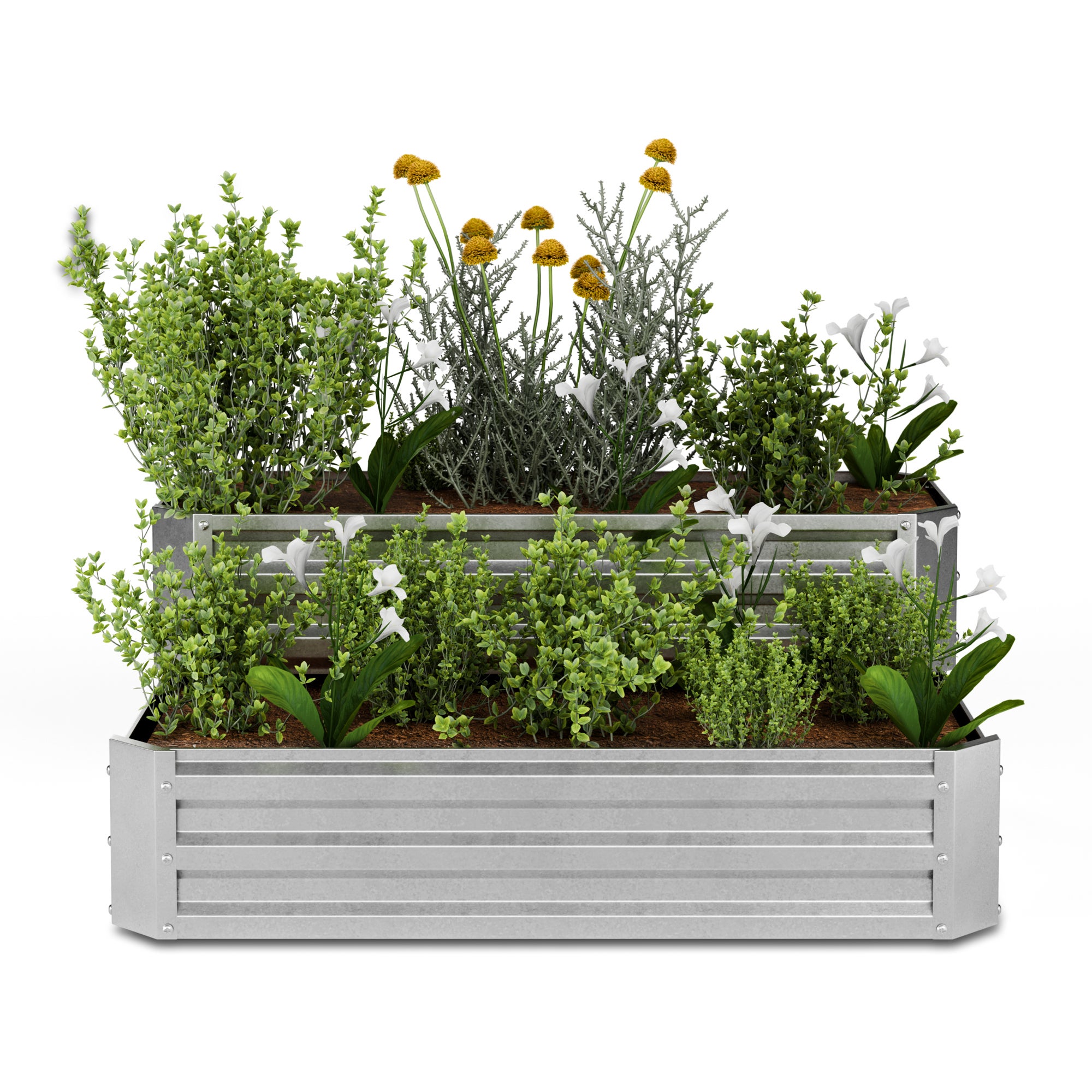 Blumfeldt Carré Potager surélevé High Grow 2 niveaux résistant aux ...