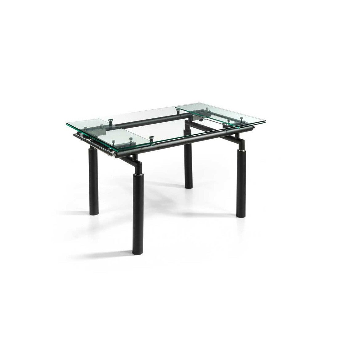 Table de repas extensible Verre/Noir mat - POKENO | Leroy Merlin