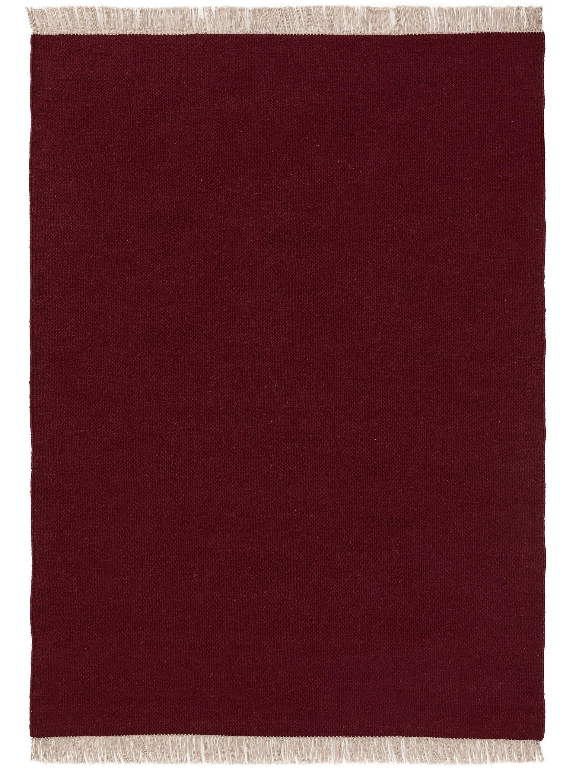 BENUTA - Tapis de laine Liv rouge foncé 170x240 cm | Leroy Merlin