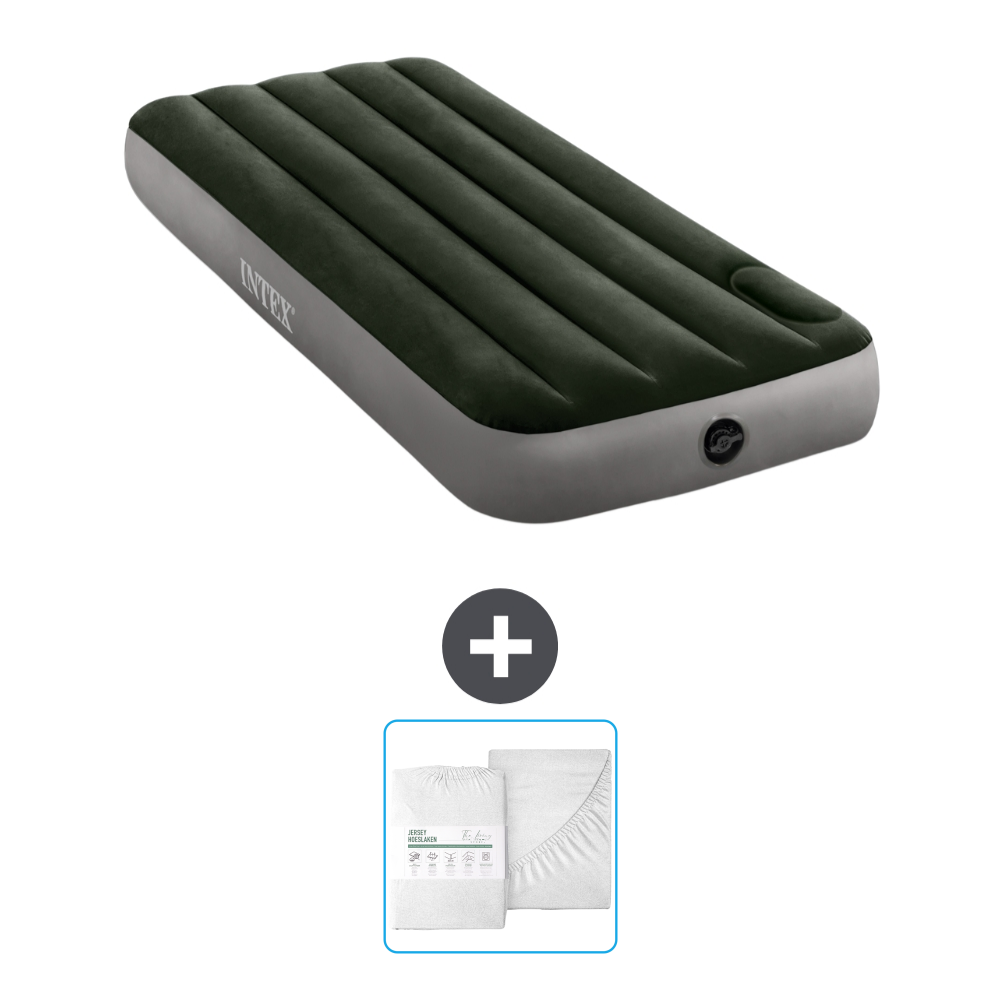 Matelas gonflable Intex Downy - 1P - 191x76x25 cm + Accessoires CB24 ...