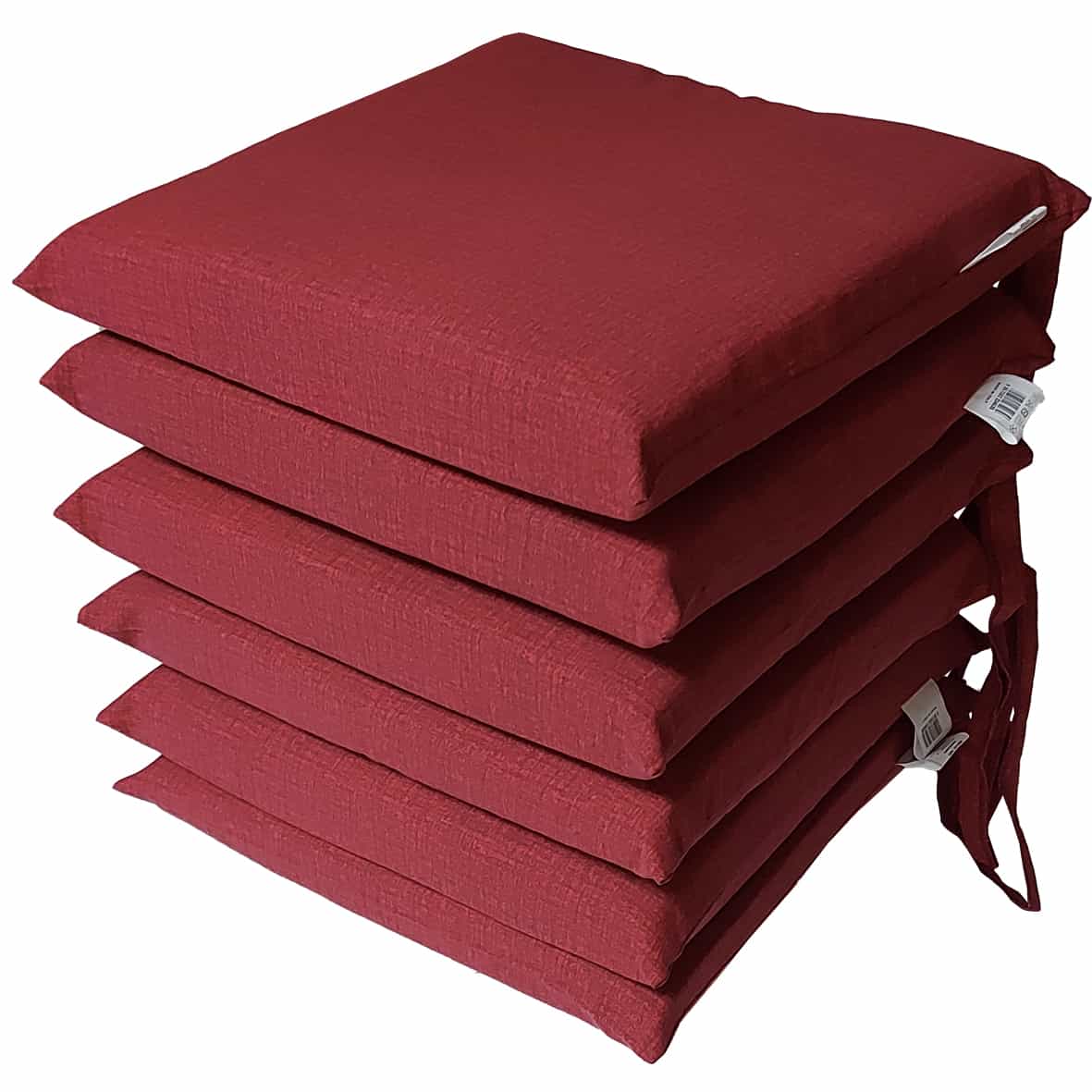 Lot de 6 coussins de chaise Sorrento déhoussables à double face avec ...