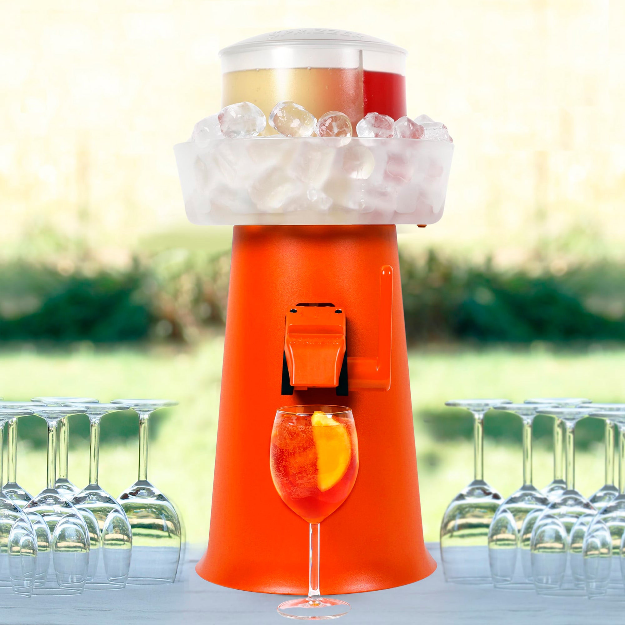 Machine à Spritz orange en plastique, dose automatique en 5 secondes ...