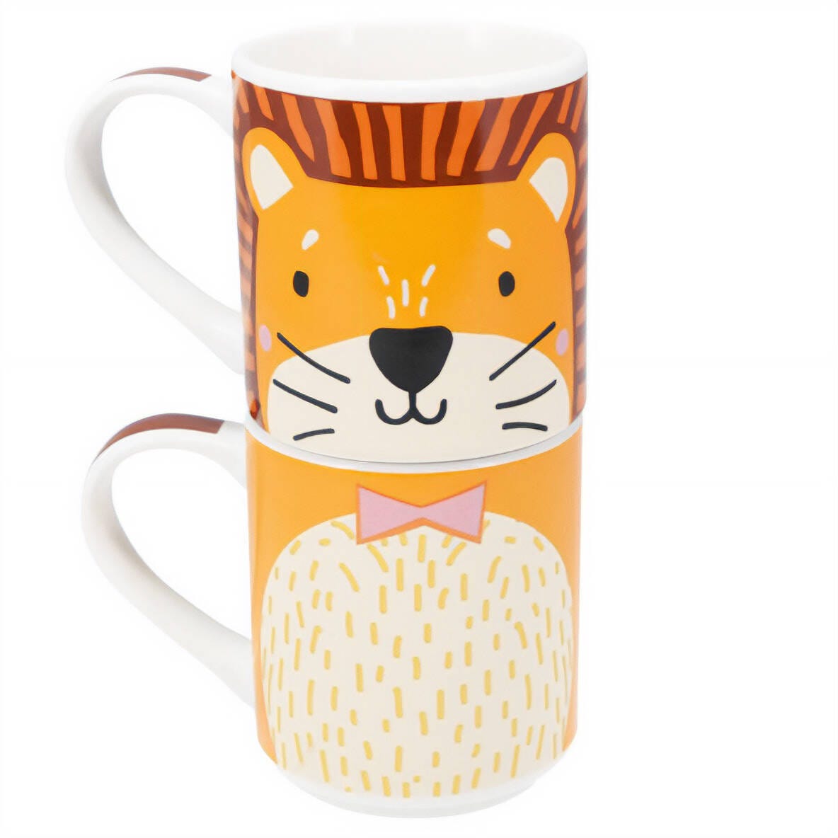Ensemble Cadeau 2 Tasses En Porcelaine Pour Enfant 2 X 265 Ml Siaki