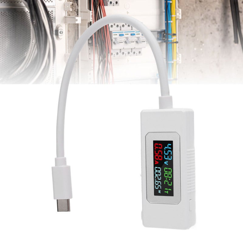 Testeur USB-C,Multimètre numérique USB-C, détecteur de capacité de ...