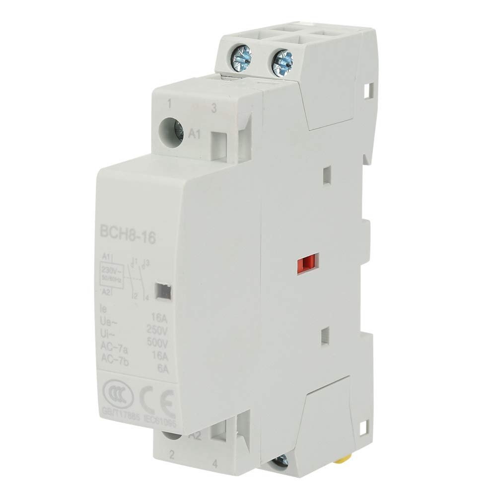 Contactor de CA, contactor de red 2P, 16 A, 220 V/230 V, 2 NA, 50/60 Hz, contactor de CA ...