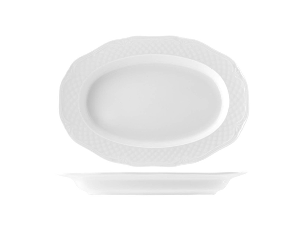 Porcelaine Arianna Raviera Blanc 24 cm Maison | Leroy Merlin