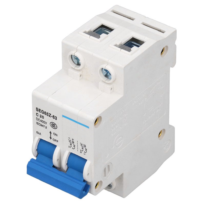 DC Miniature Circuit Breaker 2P 6KA 400V Air Switch for Solar PV System ...