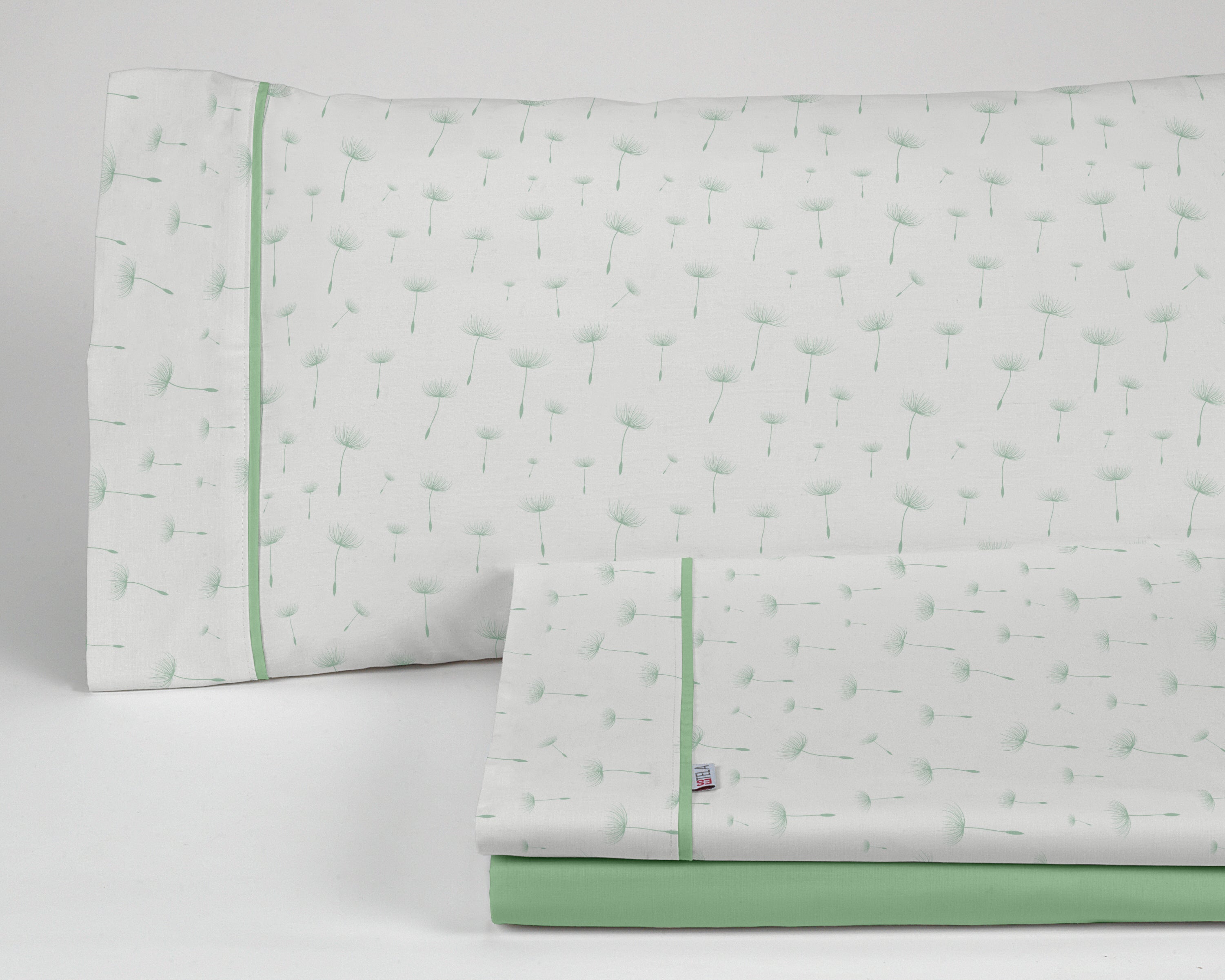 L'ensemble de draps Léon vert | Leroy Merlin