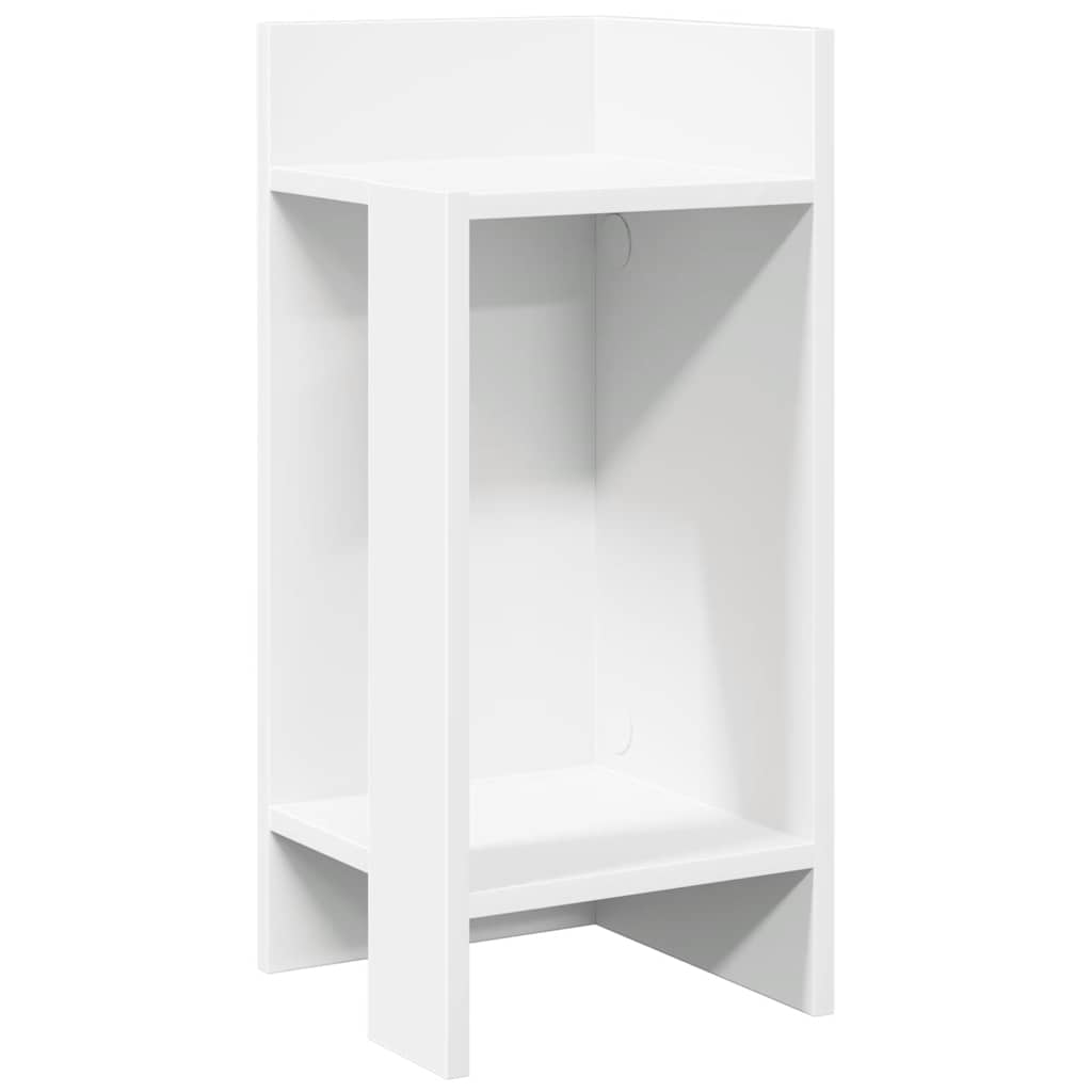 Table d'appoint avec étagère blanc 25,5x27x60 cm - COMFORTXL | Leroy Merlin