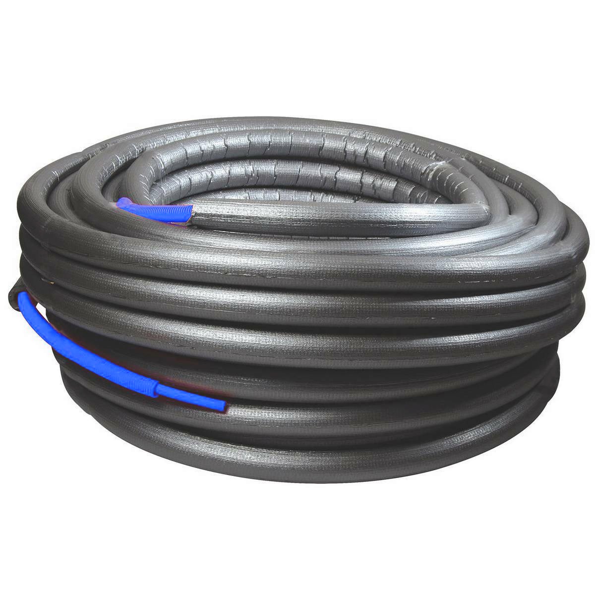 Tube PER prégainé isolé bleu Ø20, en couronne de 50m, PB TUB | Leroy Merlin