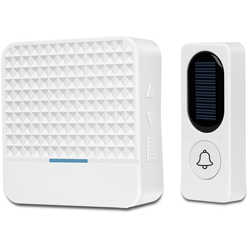 Système d'alarme de sonnette sans fil solaire étanche, portée de 300 ...