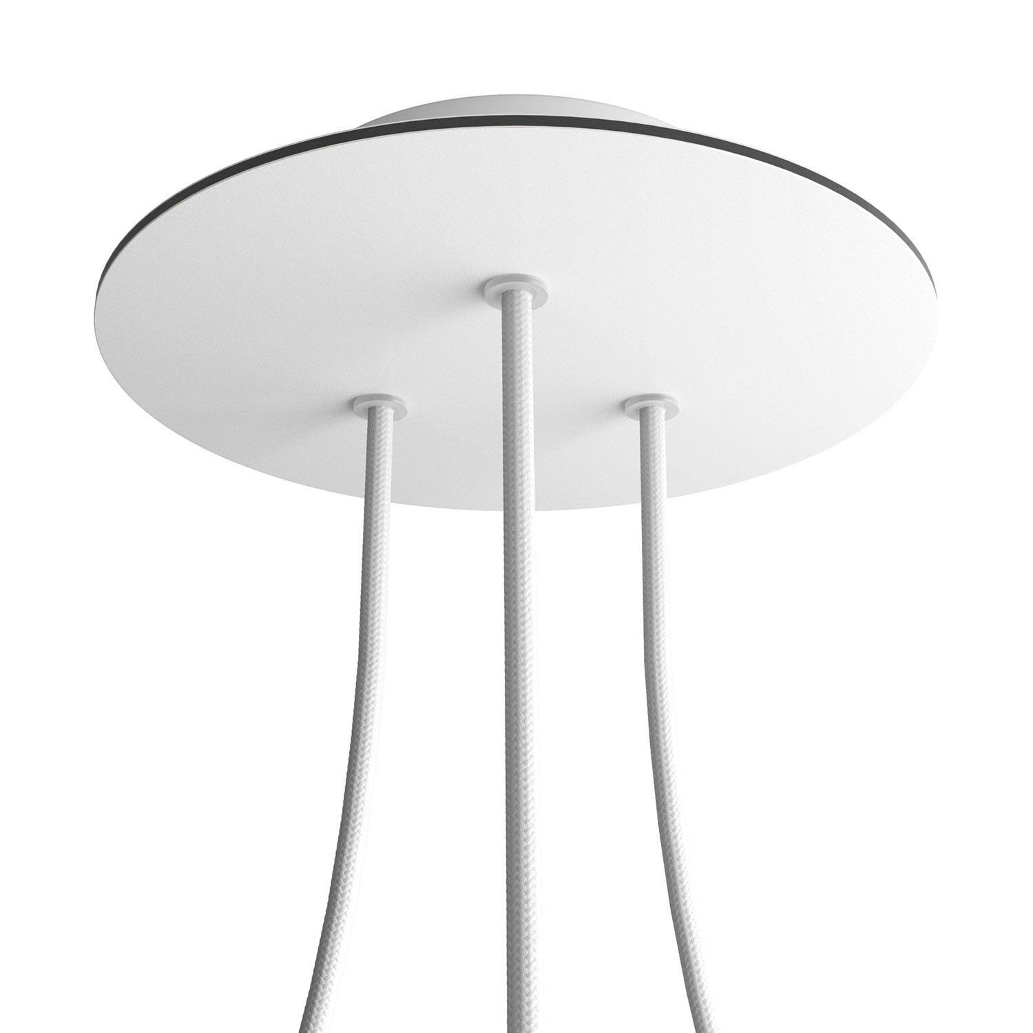 Creative cables - Rosace Rose-One rond de 200 mm de diamètre avec 3 ...