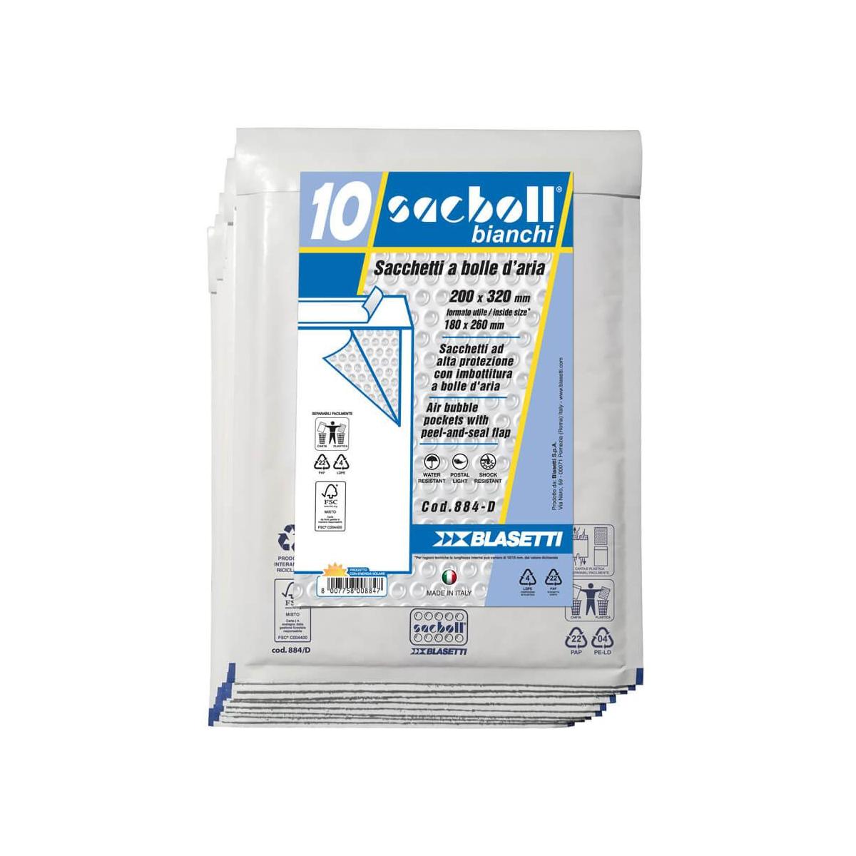 Blasetti Sacboll Bianchi busta Bianco 10 pz | Leroy Merlin