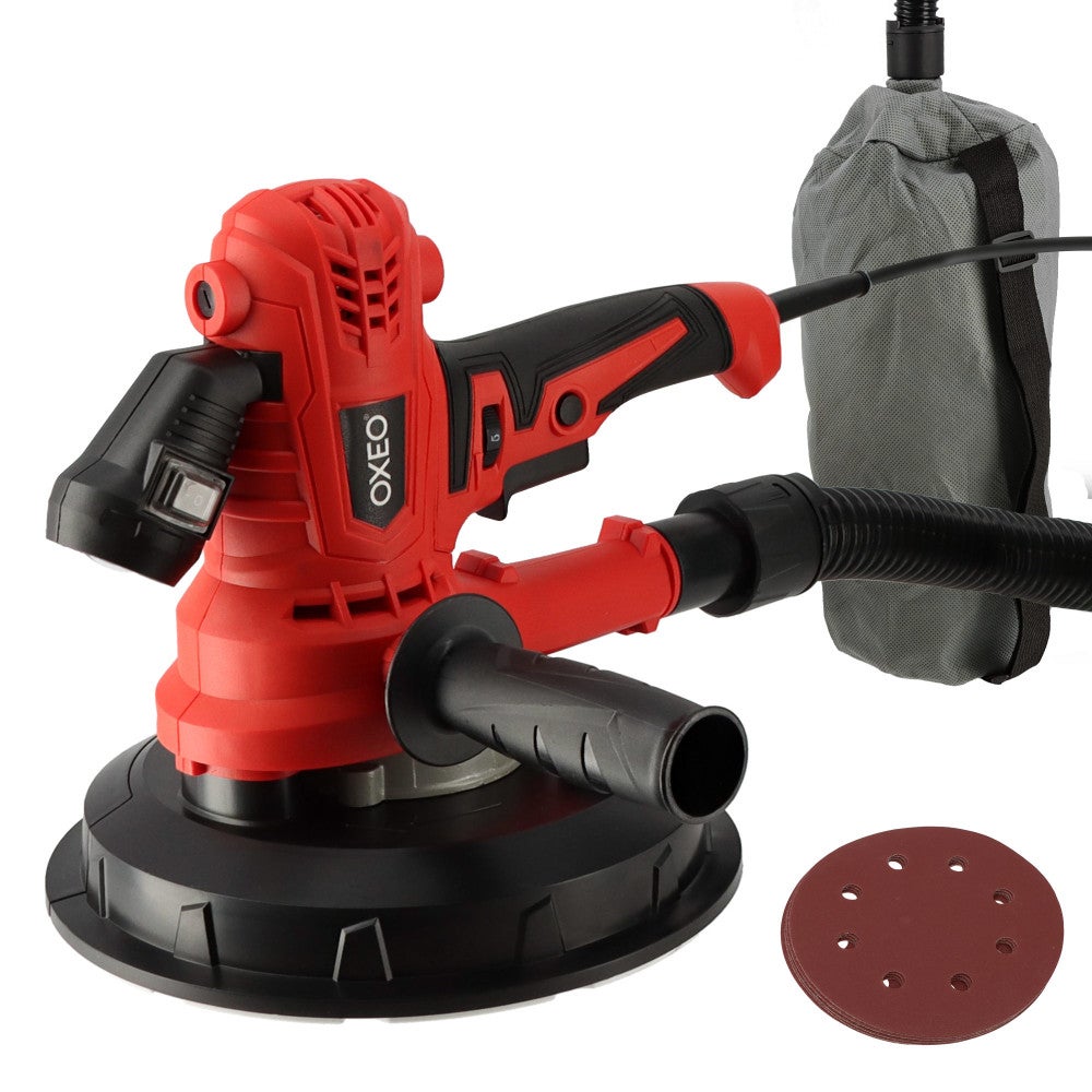 Ponceuse circulaire murale 900W - Mur et Plafond - 6 disques abrasifs ...