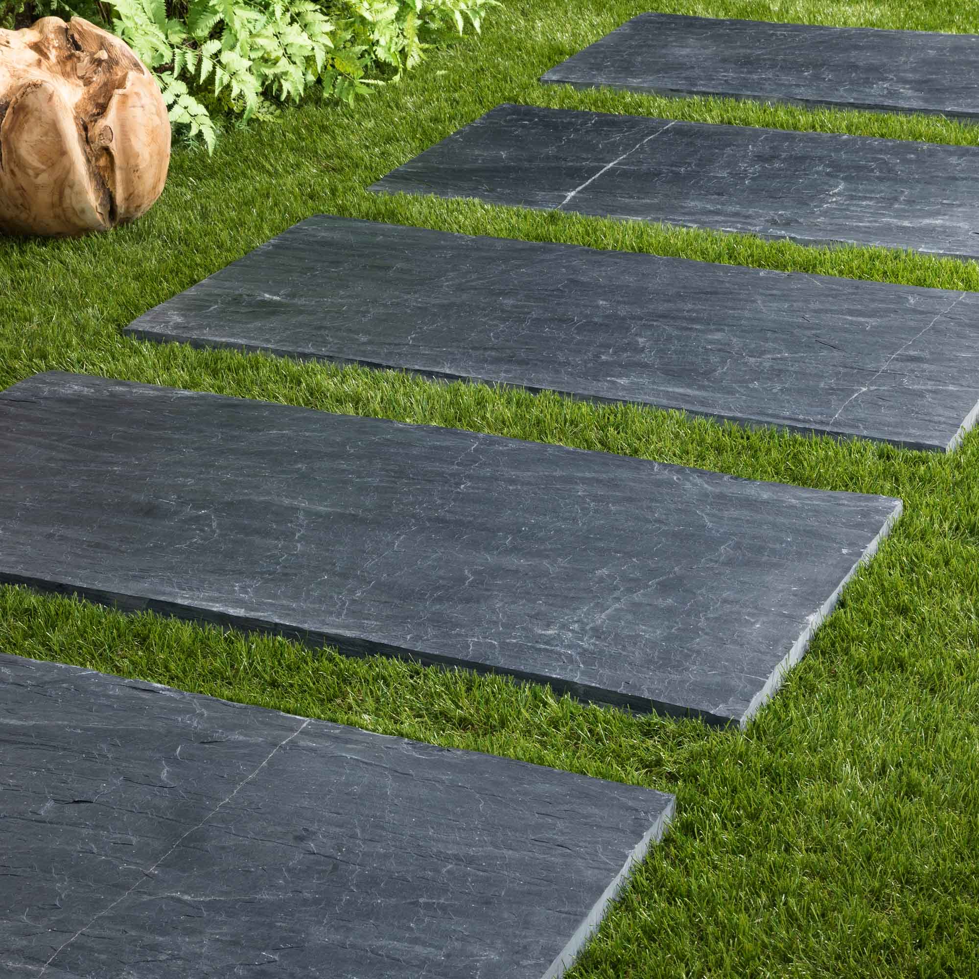 Pas Japonais Ardoise Dalle Rectangulaire 100x50 cm Ep. 2-3 cm (Lot de ...