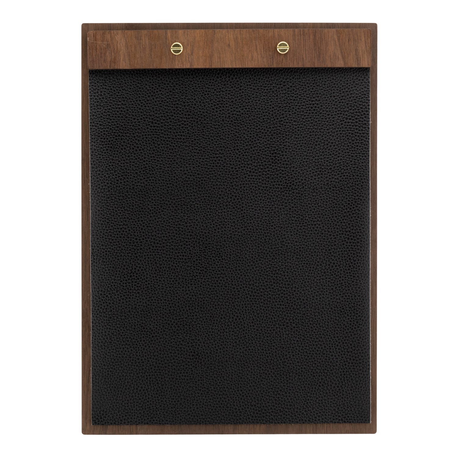 Porte-menu A4 en bois de Noyer avec premiere page en cuir - Securit ...