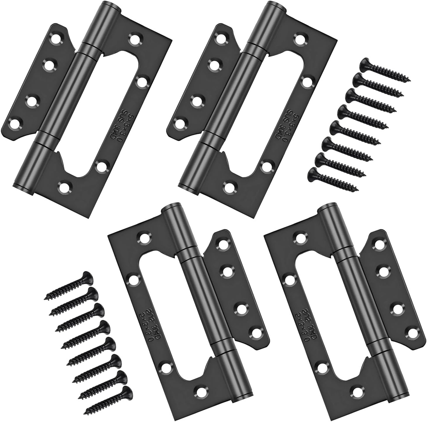 Charnières de porte à roulement robuste encastrées en acier inoxydable ...
