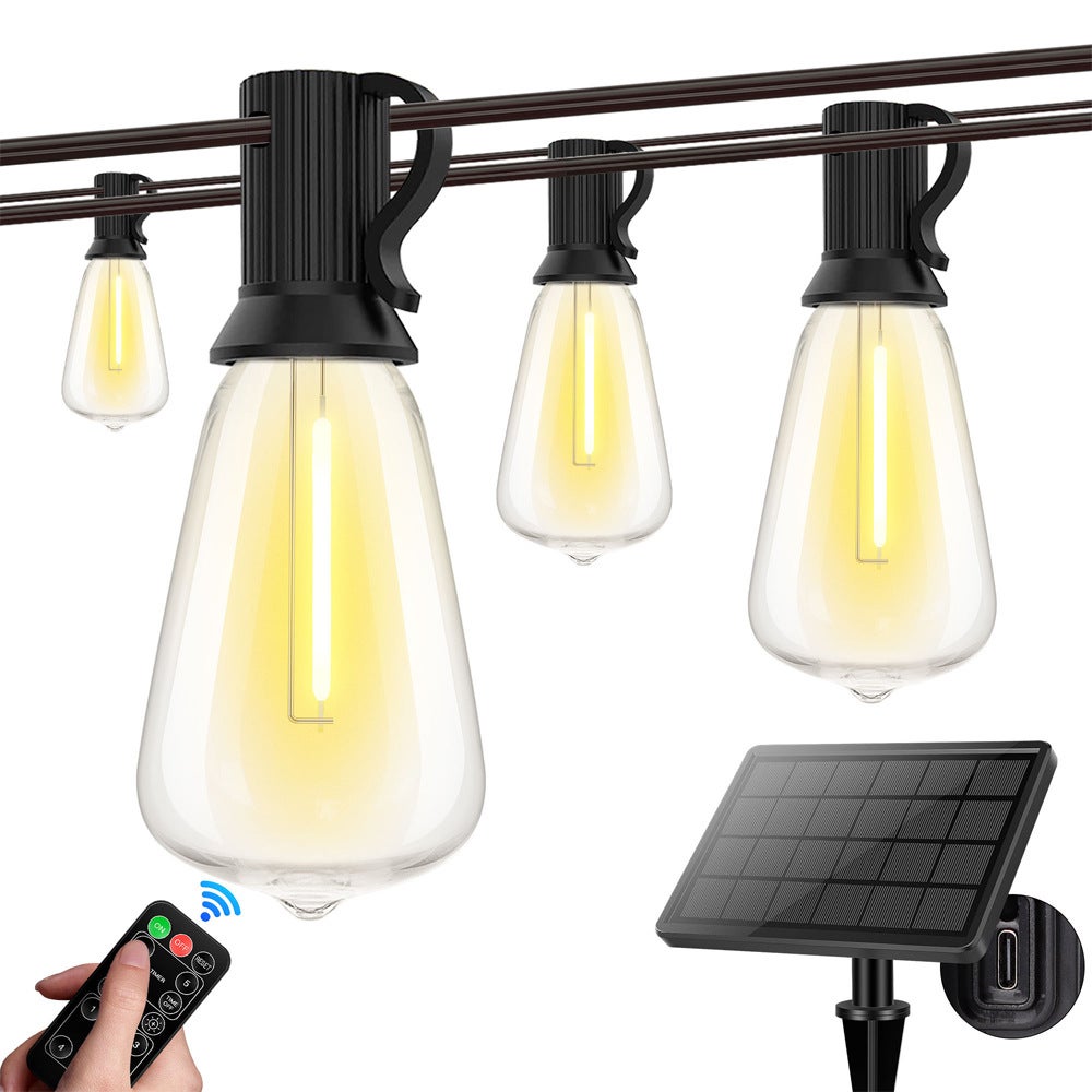 Lampes solaires LED étanches IP44, 11 mètres, 30 ampoules vintage ...