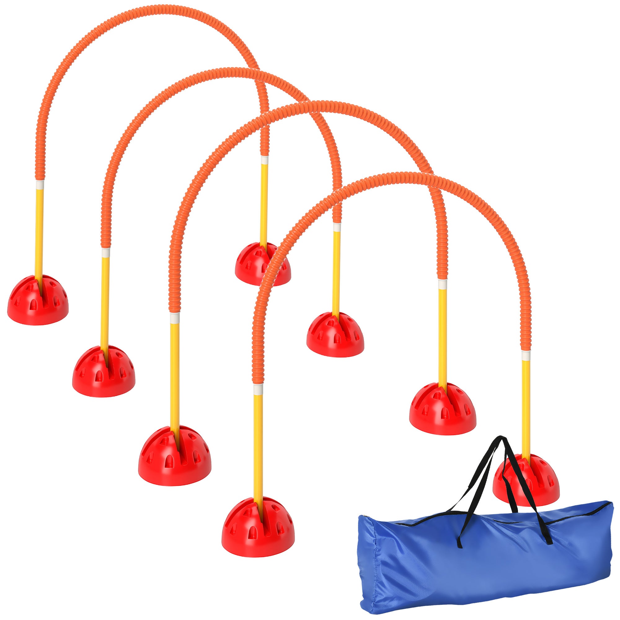 Kit d'équipement d'agilité pour chien avec 4 portes à largeur réglable ...