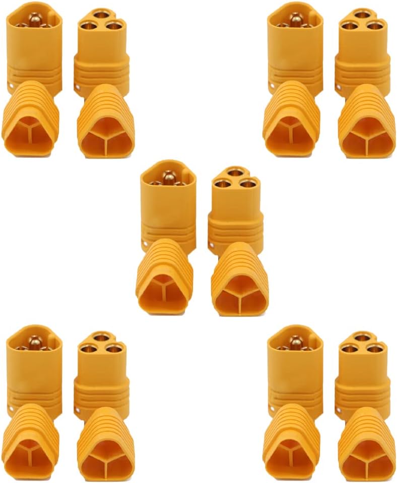 Lot de 5 Paires Adaptateur Connecteur Mâle Femelle Amass MT60 3.5mm 3 ...