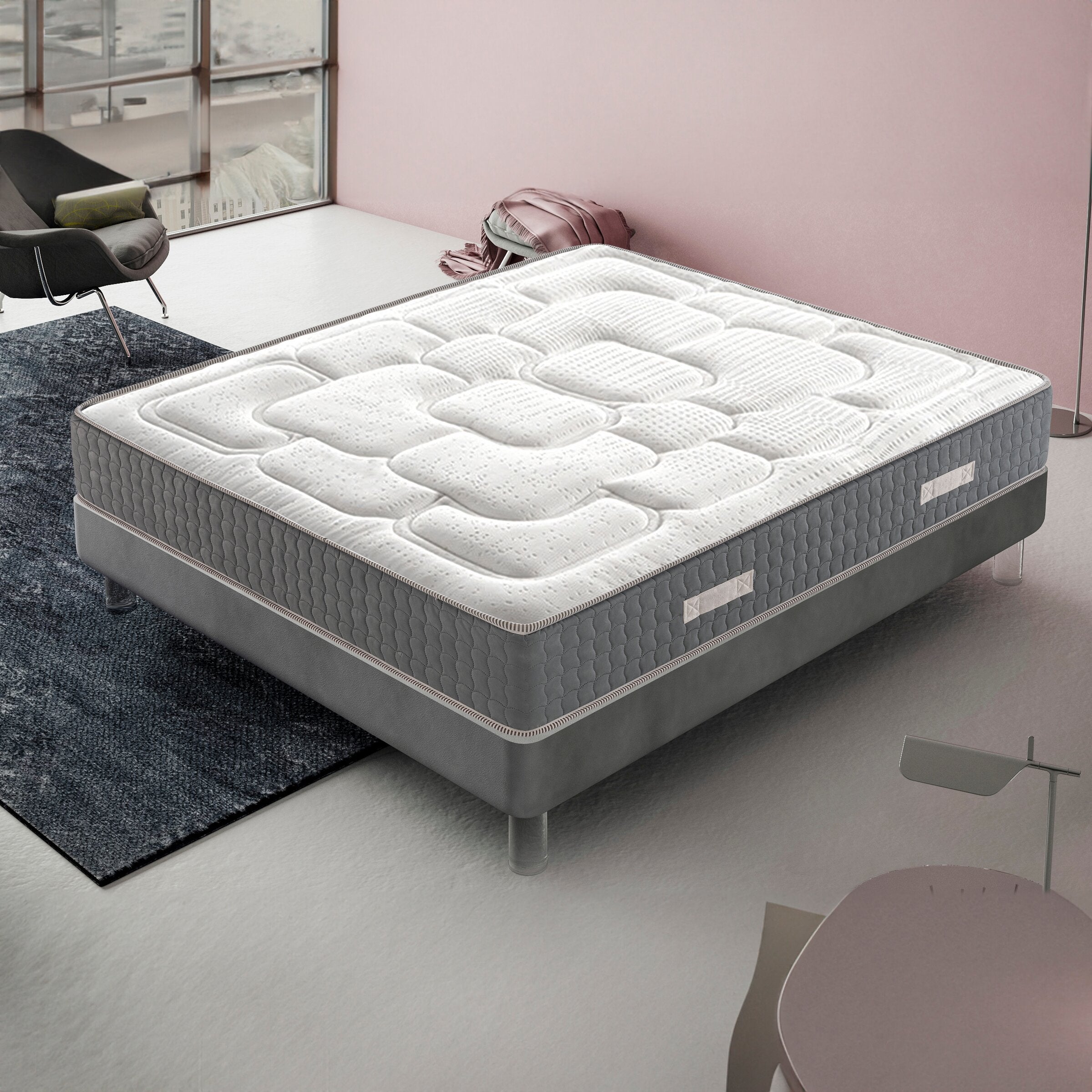 Colchón Memory Foam 80x200 - 20 cm alto - Memory 3 cm 9 zonas ...